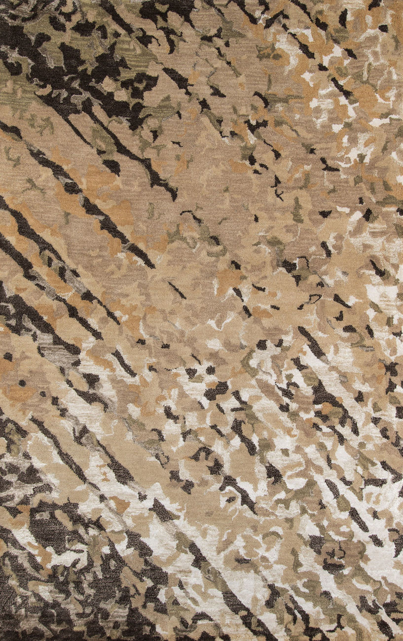 Zen ZEN-8 Brown Abstract Rug