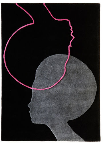 By Second Studio Pink Wool Hilo Rug 4