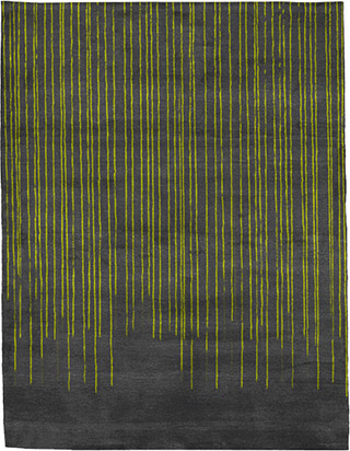 By Second Studio Gray Patterned Wool Rug 2