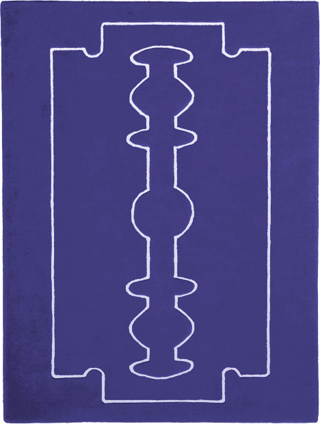 By Second Studio Blue Wool Rug from the By Second Studio Designer Rugs ...