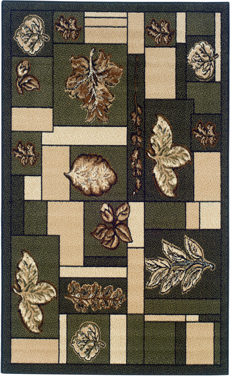 Linon Brown Transitional Rug