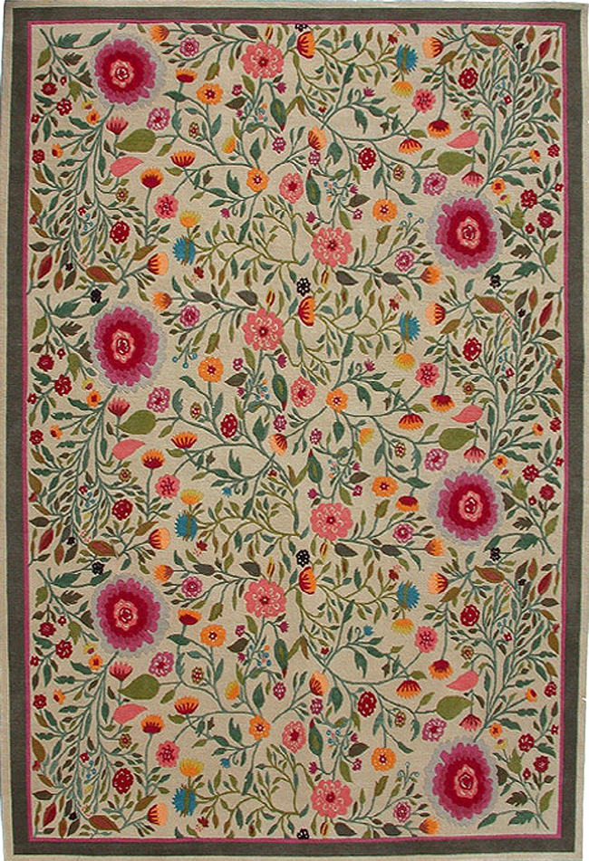 M&M Red Designer Floral Rug 2 from the Botanical Rugs collection at ...