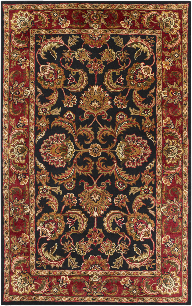 Ancient Treasures A-108 Black Wool Traditional Rug