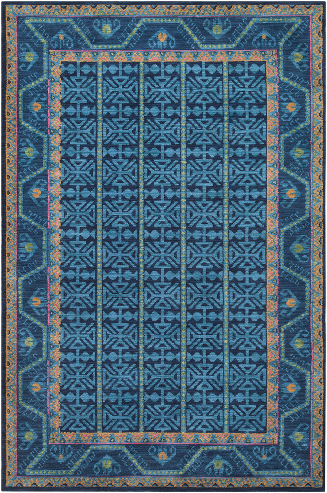Arabia ABA-6263 Dark Blue Patterned Abstract Rug