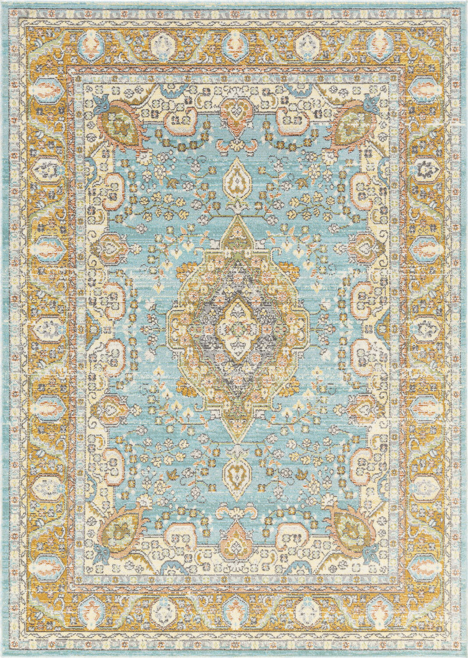 Modern Loom Adelhel ADL-2300 Multi-Colored Power Loomed Synthetic Rug
