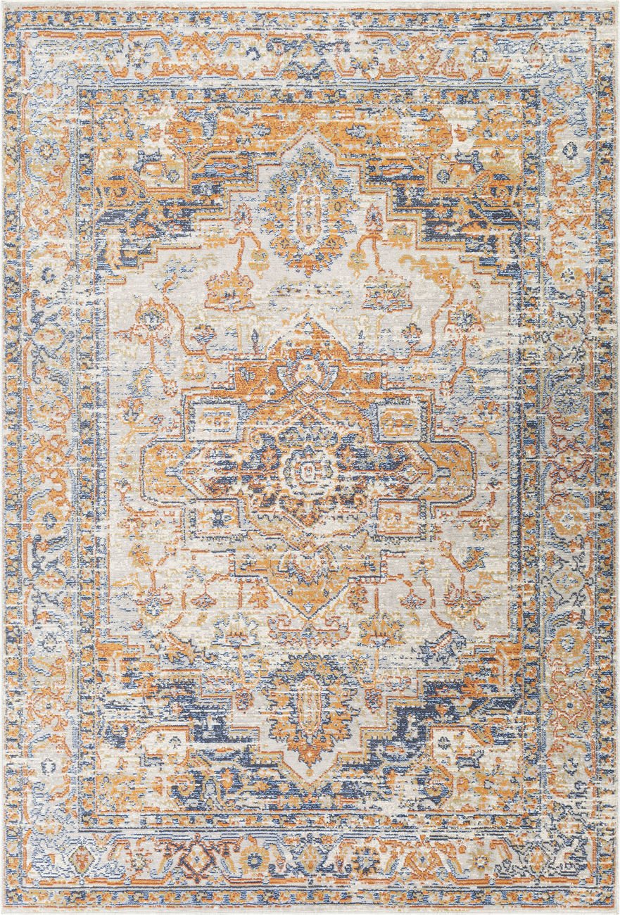 Modern Loom Adelhel ADL-2327 Multi-Colored Power Loomed Synthetic Rug