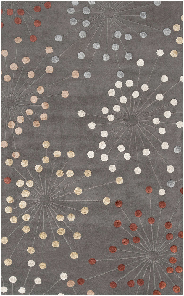 Naya NY-5217 Charcoal Abstract Wool Rug