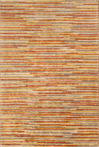 Surya Quartz QTZ-5036 Burnt Orange Silk Abstract Rug