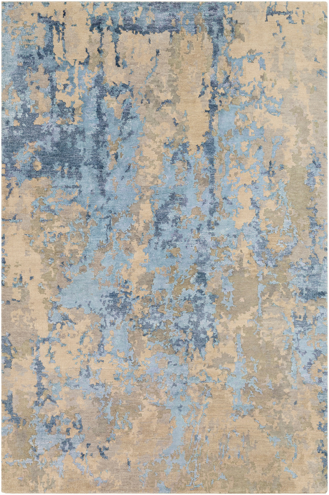 Surya Arte RTE-2302 Navy Abstract Wool Rug