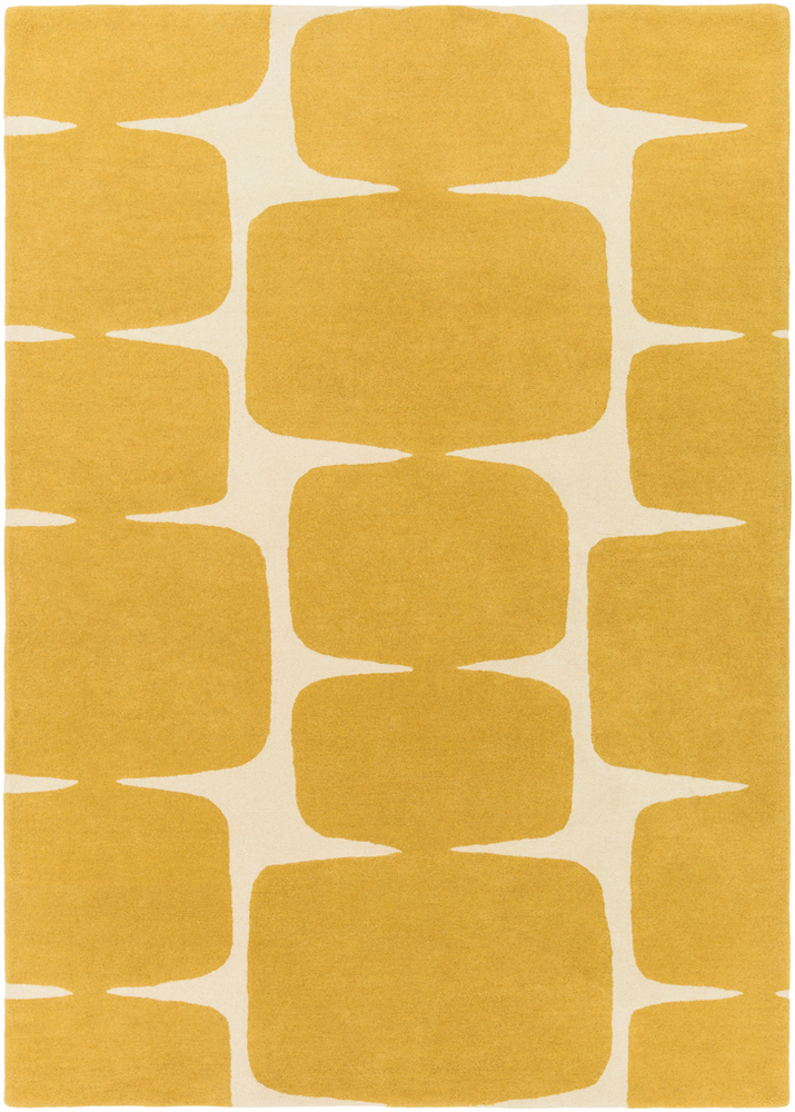 Scion SCI-36 Mustard Wool Abstract Rug