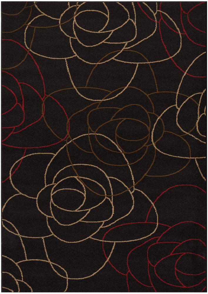 Contempo Abstract Rose 2065 / 0065 Charcoal Rug