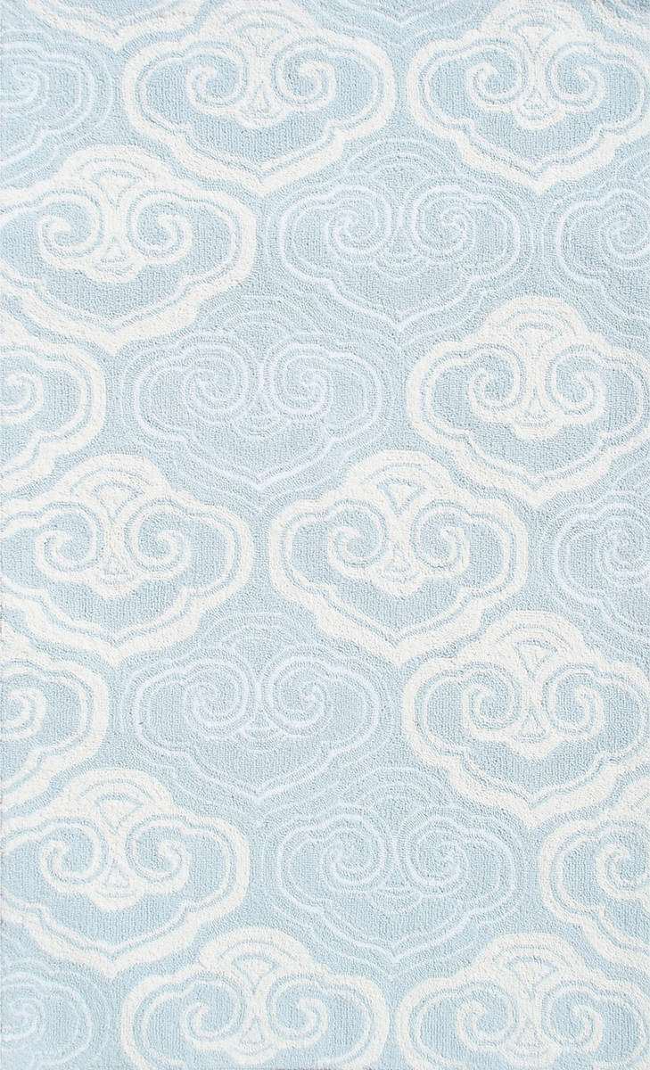 Modern Loom White Patterned Rug 9