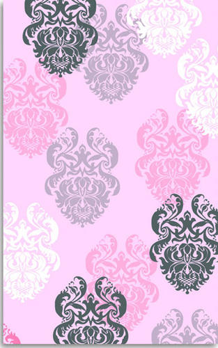 Modern Loom Pink Patterned Rug