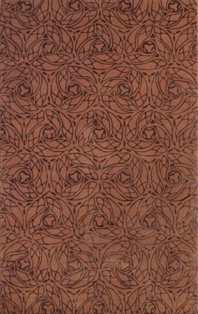 Modern Loom Brown Floral Patterned Rug 4
