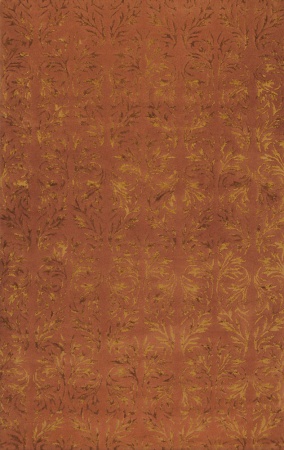 Modern Loom Orange Patterned Floral Rug