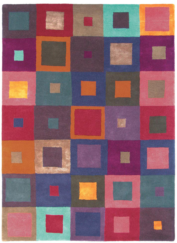 Masland Red Patterned Abstract Rug 3