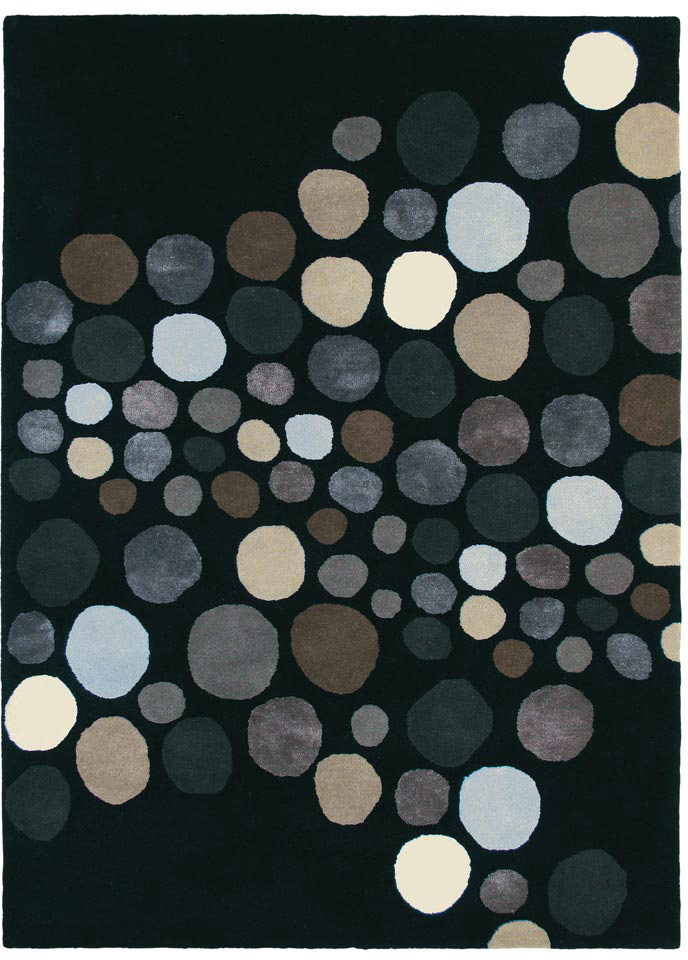 Masland Black Abstract Rug