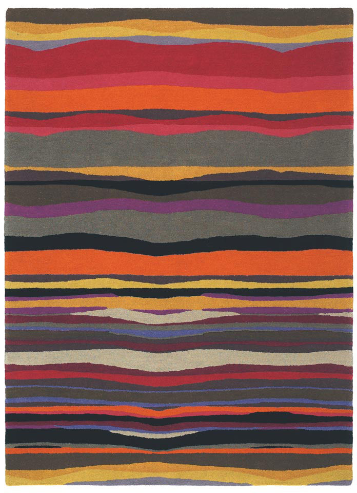 Masland Red Abstract Striped Rug from the Striped Rugs collection at ...
