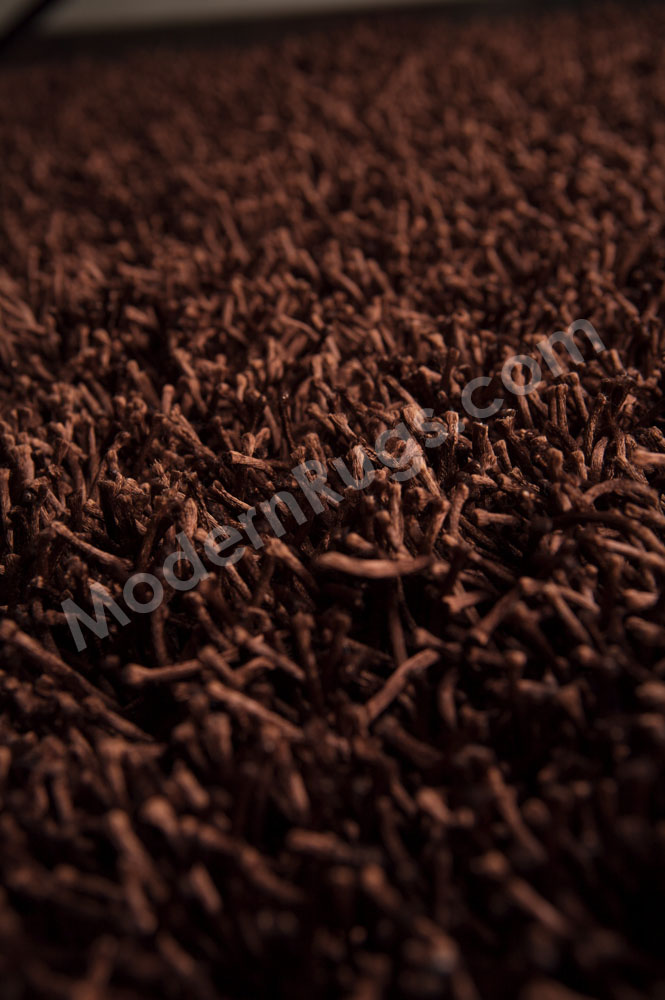 Titanium Shag Dark Brown Rug from the Monti Rugs collection at Modern ...