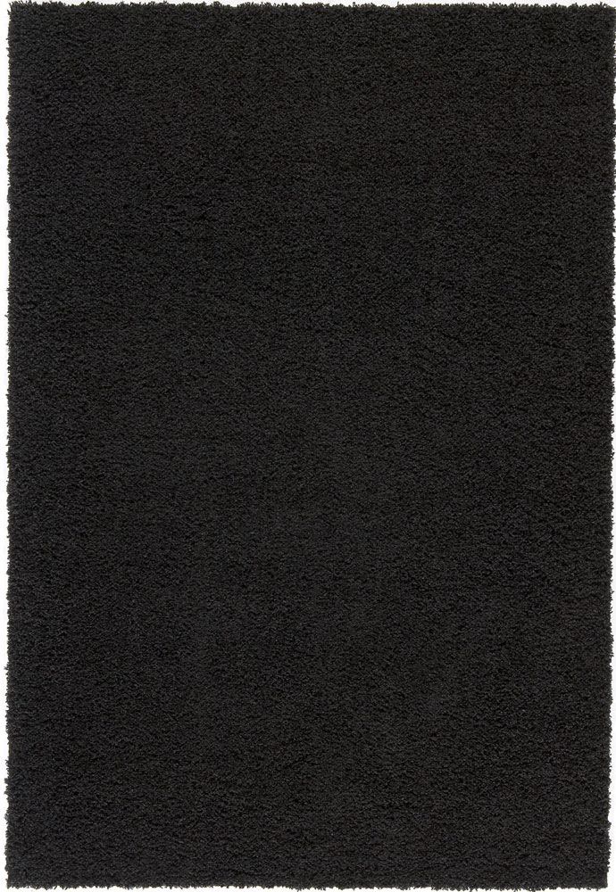 Vero Beach Black Shag Rug