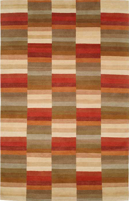 Harounian Red Tibetan Abstract Rug 2