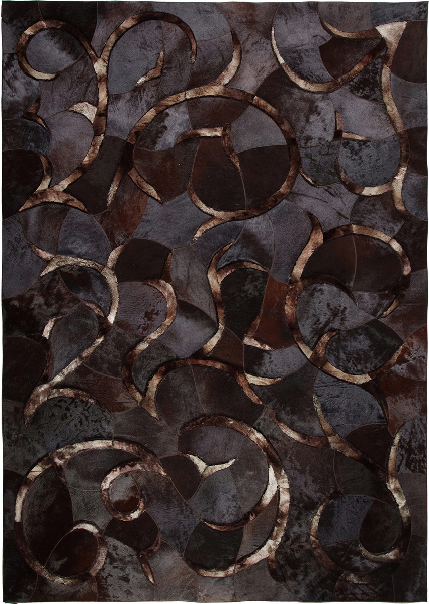 Kosifler Deri Red Animal Print Cow Hide Rug 4