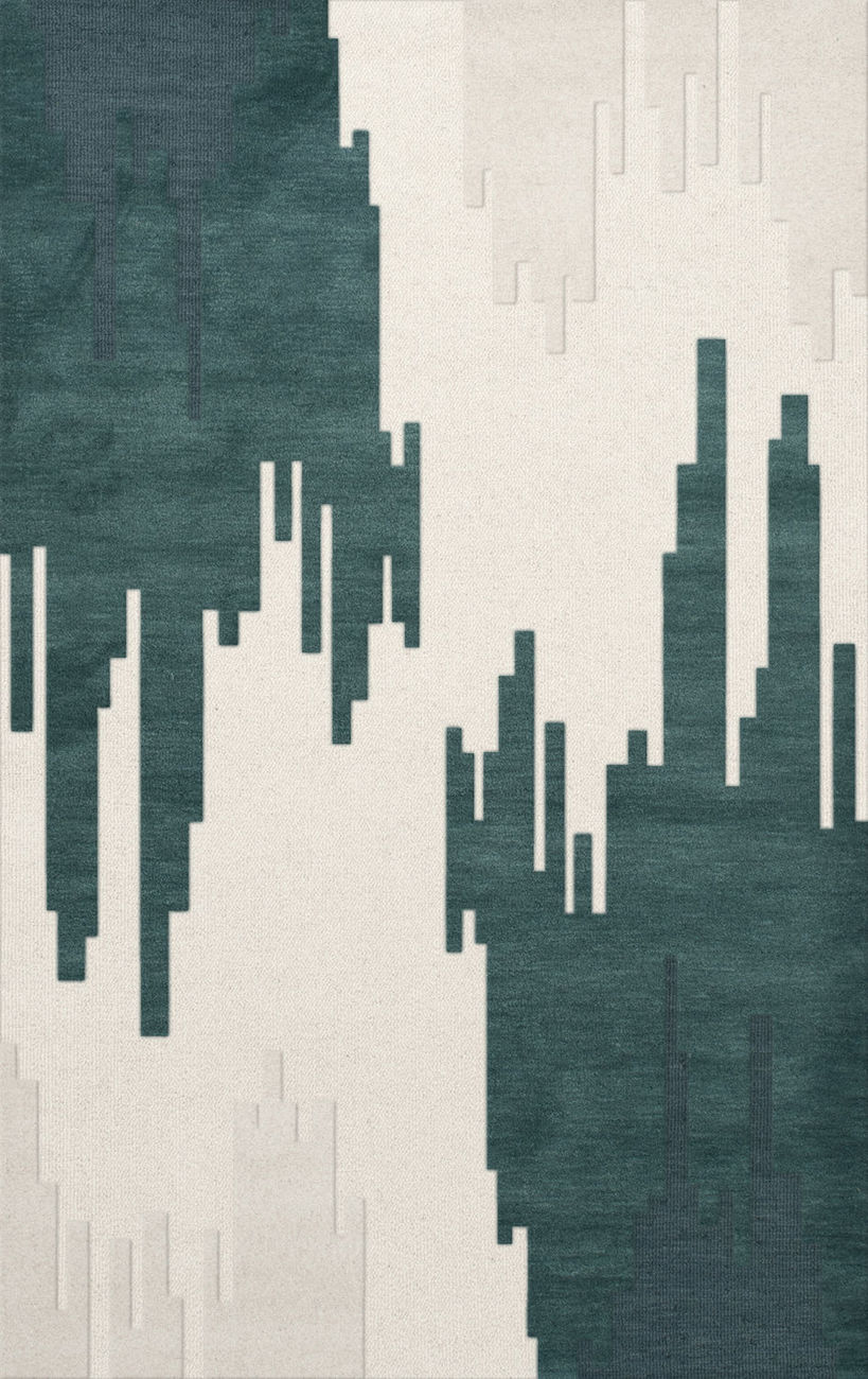 Modern Loom Quest QT9 Blue Suede Wool Rug