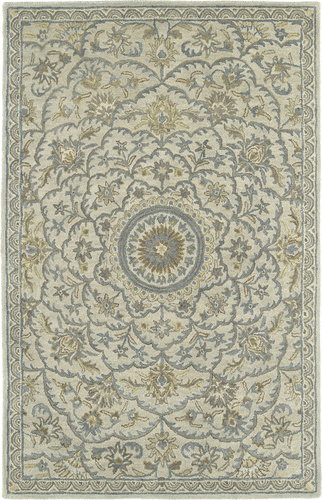 Modern Loom Solomon Hand Tufted Oatmeal Traditional Rug 2