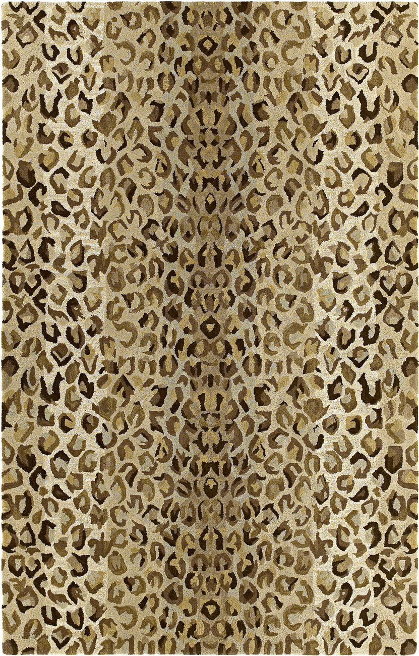 Modern Loom Khazana Camel Animal Print Contemporary Rug