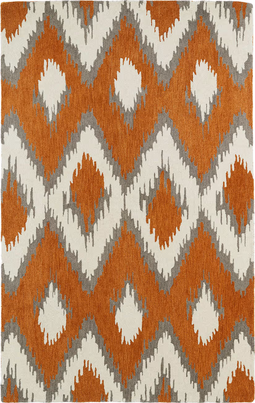 Modern Loom Global Inspirations Paprika Patterned Modern Rug from the ... Modern Loom Global Inspirations Paprika Patterned Modern Rug from the ...