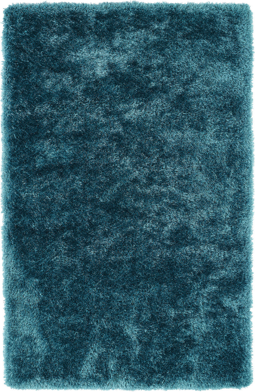Modern Loom Posh Shag Teal Solid Modern Rug from the Shag Rugs ...