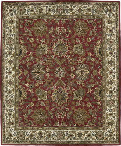 Modern Loom Taj Hand Tufted Red Traditional Rug