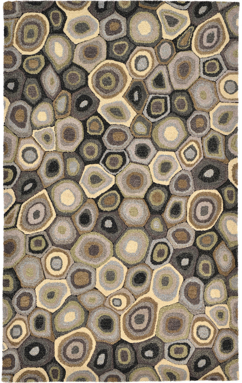 Trans Ocean Inca Hand Tufted Black Modern Rug