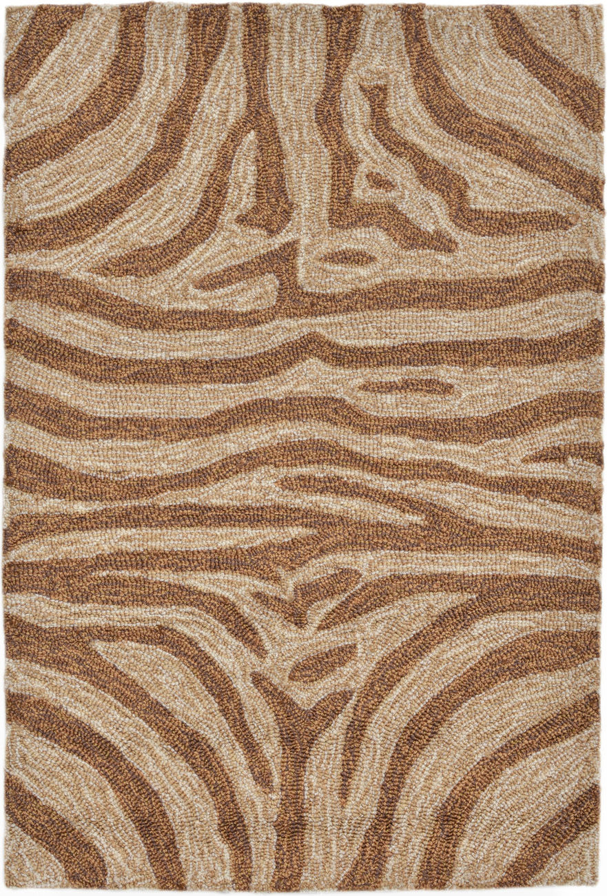 Trans Ocean Ravella Brown Outdoor Animal Print Contemporary Rug