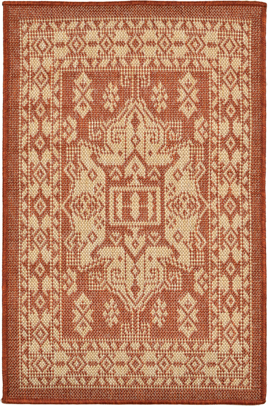 Trans Ocean Terrace Ivory Outdoor Traditional Rug