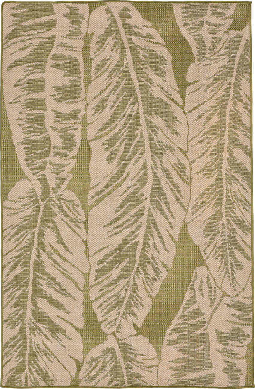 Trans Ocean Terrace Ivory Outdoor Floral Contemporary Rug 7