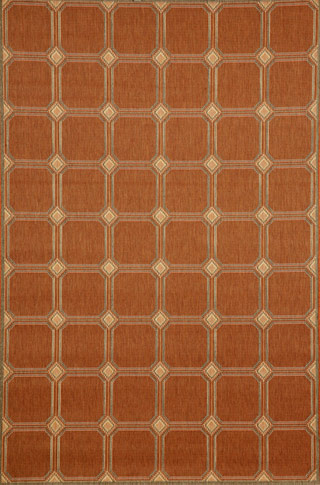 Terrace Tile Terracotta Rug