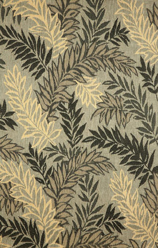 Terrace Tropical Black Rug