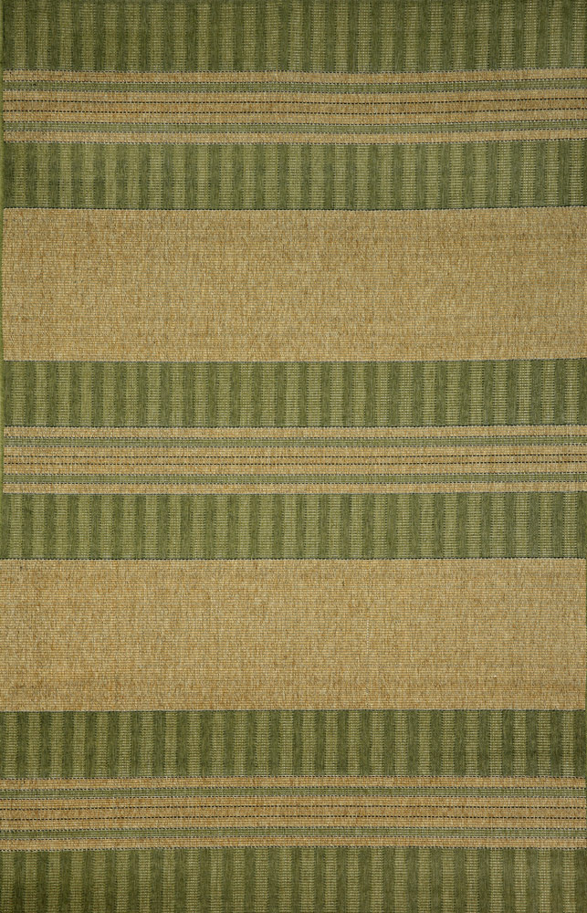 Tropez Stripe Green Rug