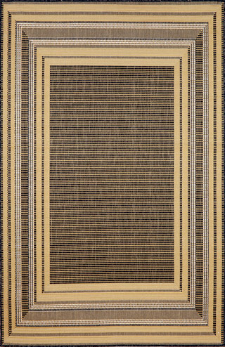 Terrace Etched Border Yellow 173659 Rug
