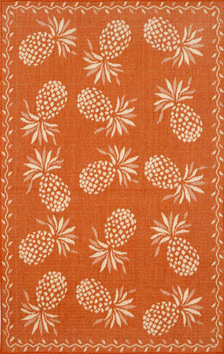 Thatcher Pineapple Terracotta Ivory 486674 Rug