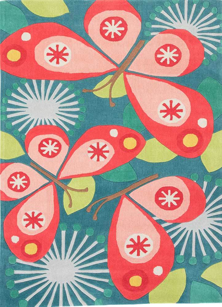 Jaipur Rugs Iconic By Petit Collage Flutterby Blue Rug