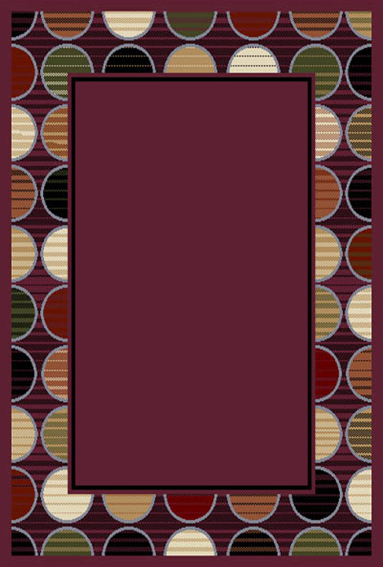 Modern Loom Pink Abstract Rug