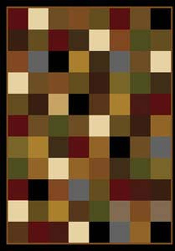 Modern Loom Brown Abstract Rug 27