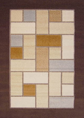 Modern Loom Beige Patterned Rug 2