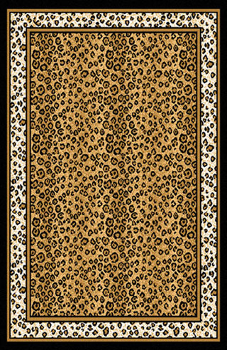 Modern Loom Orange Animal Print Rug