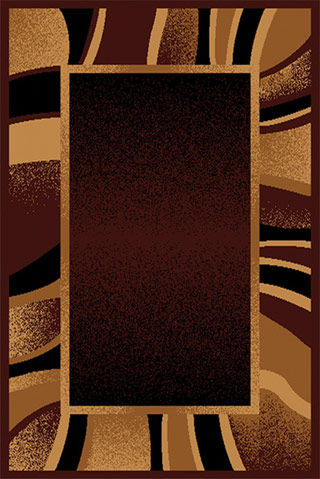 Modern Loom Brown Abstract Rug 26