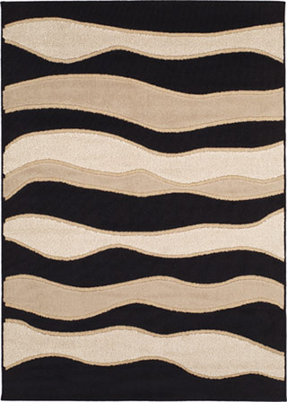 Modern Loom Beige Abstract Rug