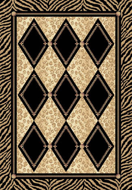 Modern Loom Beige Patterned Rug 6