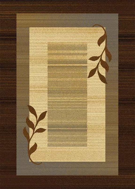 Modern Loom Brown Abstract Rug 5